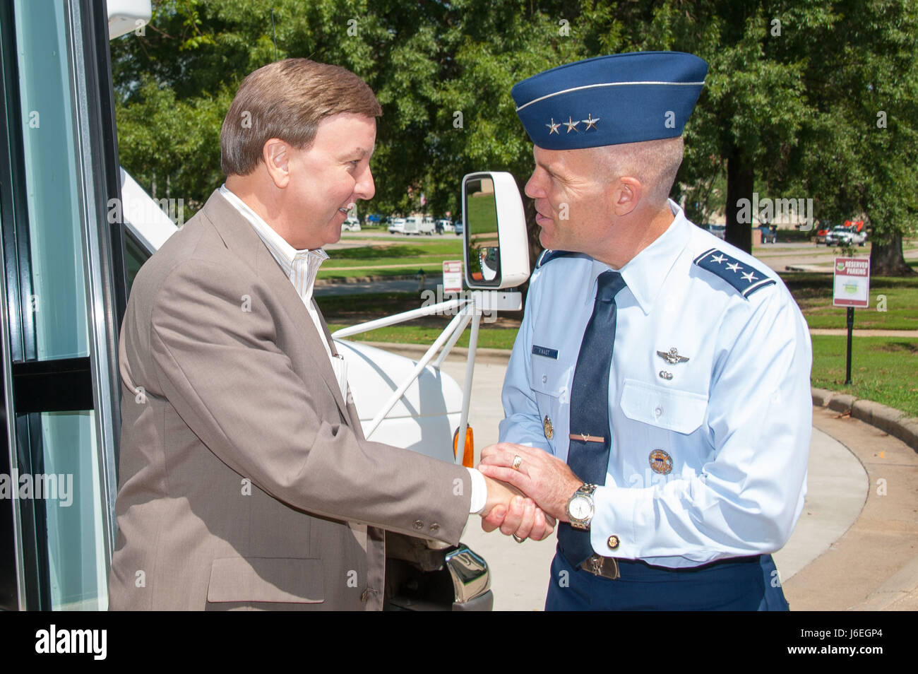 Alabama Congressional Representatives Mike Rogers (left) arrives at Air ...