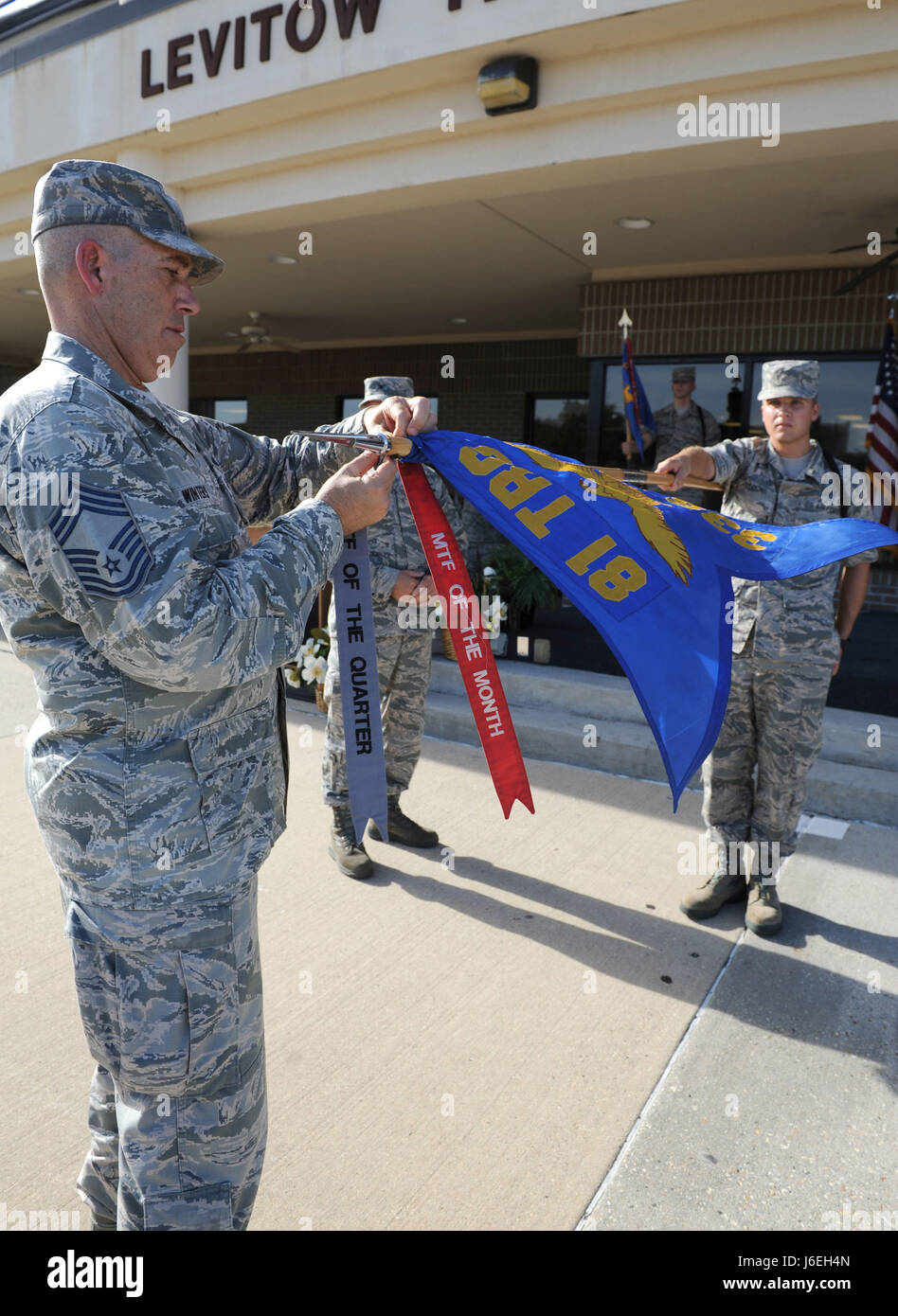 Chief Master Sgt. Robert Winters, 81st Training Group superintendent ...