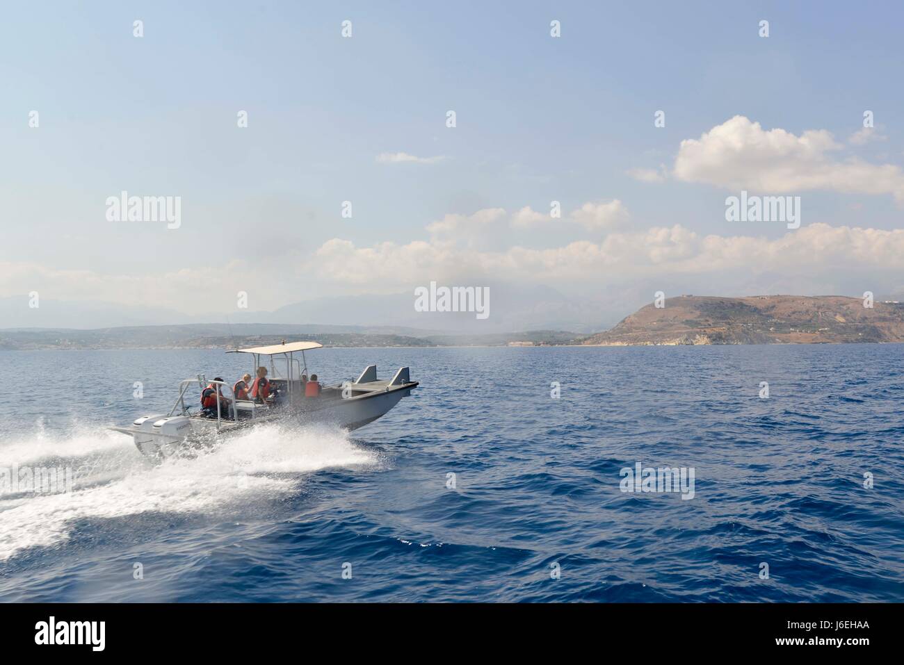 160810-N-XR948-072 SOUDA BAY, Greece (August 10, 2016) – Sailors ...
