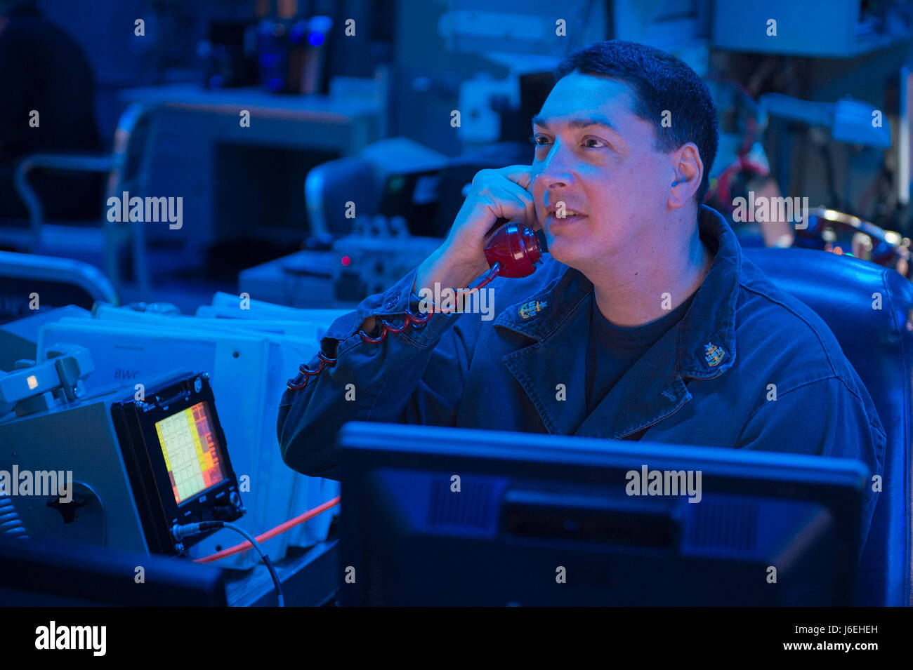 160812-N-PS473-001 MEDITERRANEAN SEA (Aug. 12, 2016) Senior Chief ...