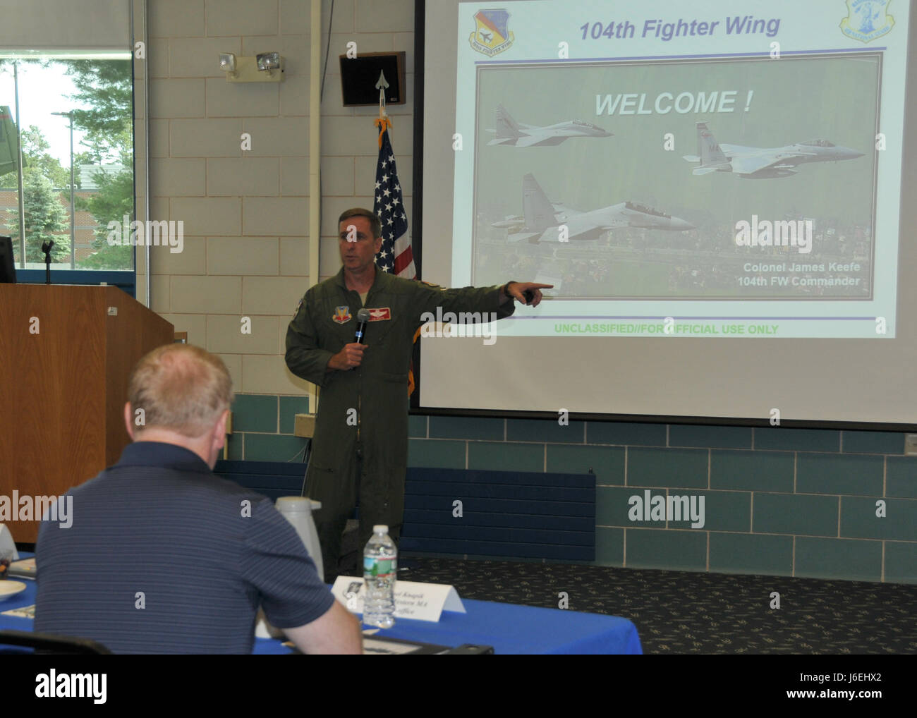Commander of the 104th fighter wing hi-res stock photography and images ...