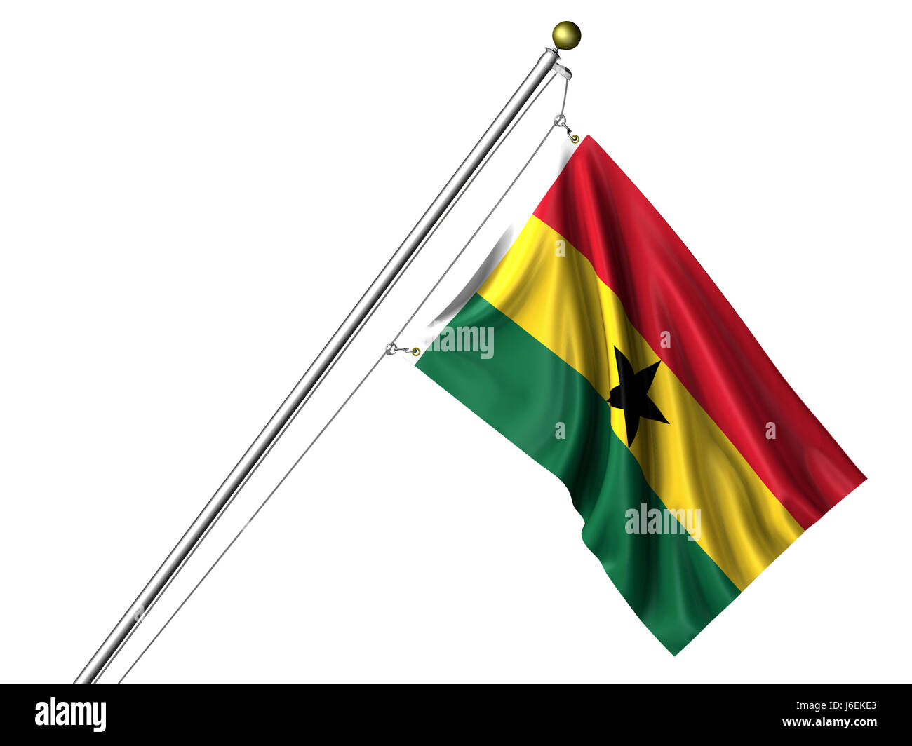 isolated africa flag African pole ghana isolated colour africa flag ...