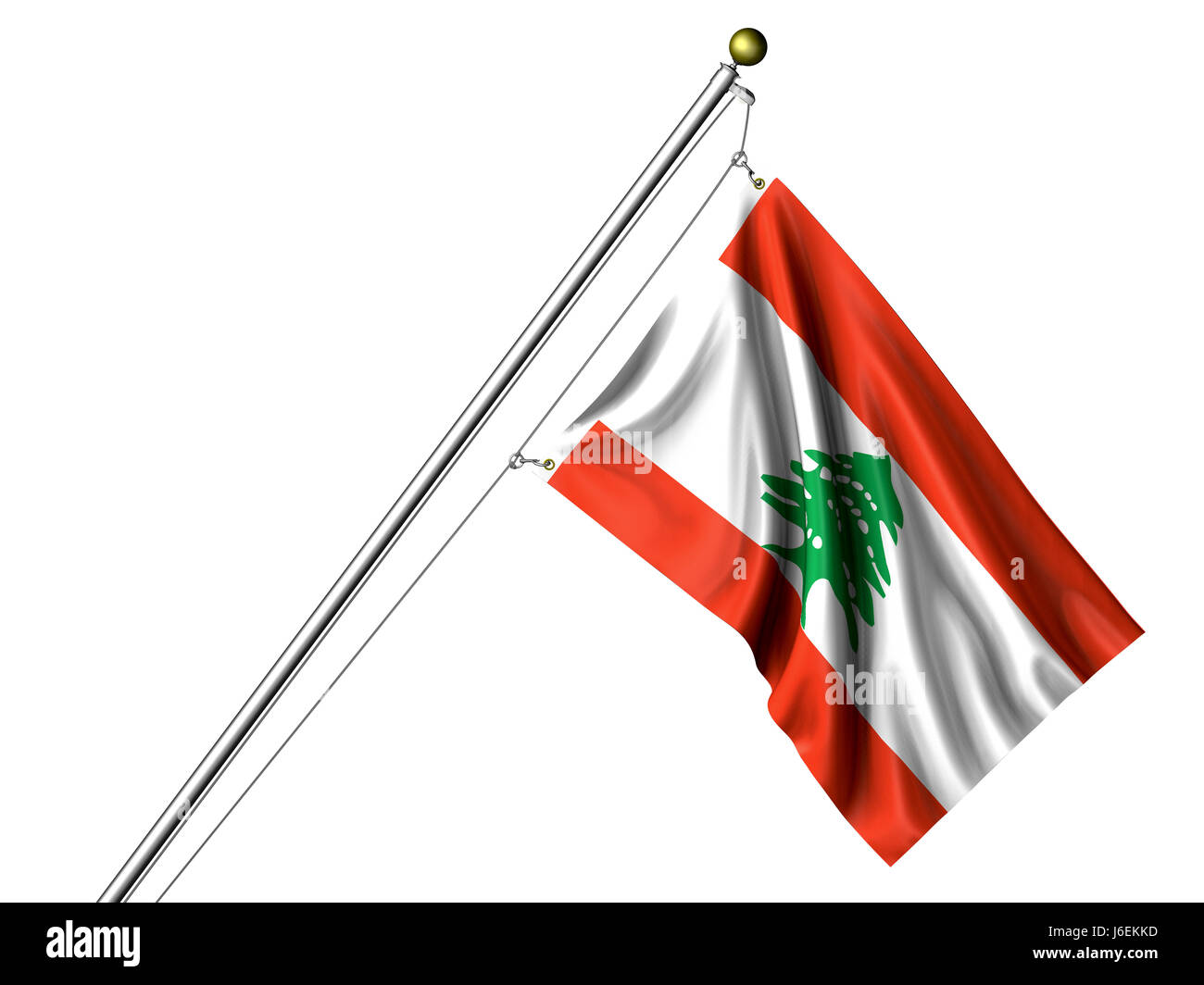 isolated asia flag pole asian lebanon isolated colour asia flag pole ...