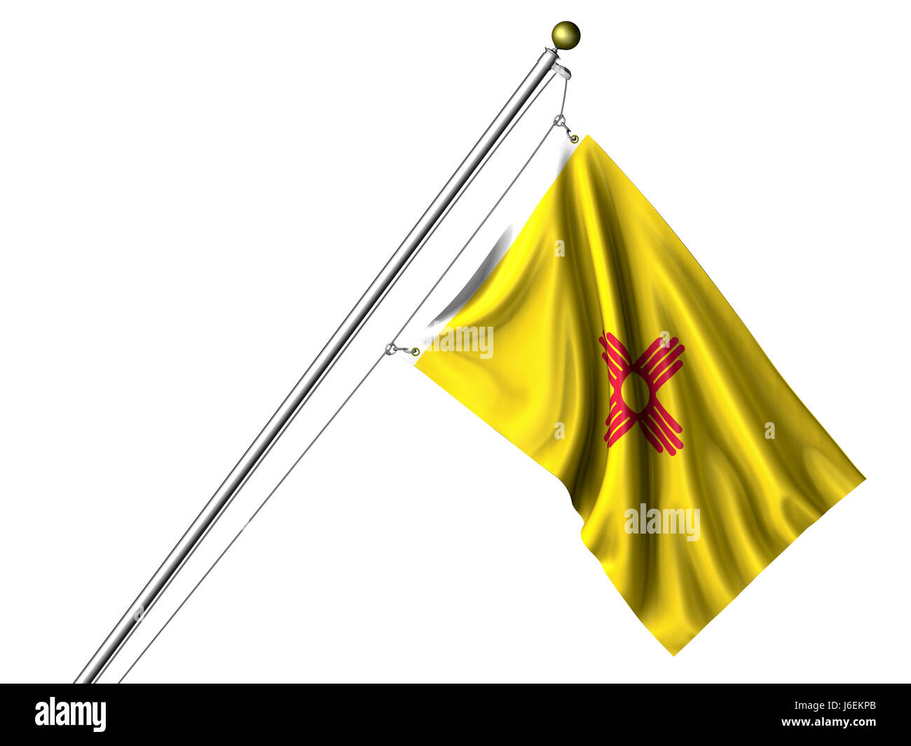 isolated new usa flag pole state mexico isolated colour american usa ...