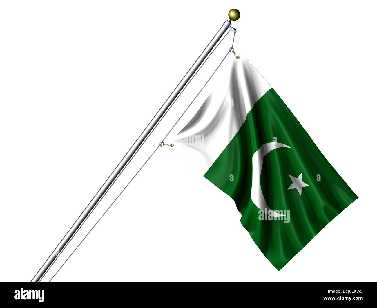 isolated asia flag pole asian pakistan isolated colour asia flag pole ...