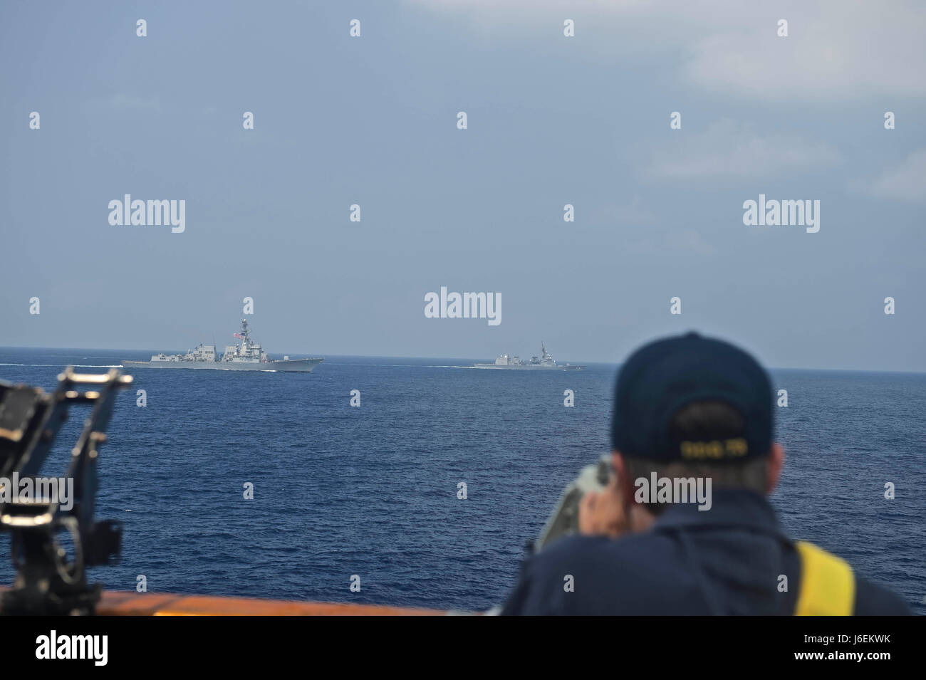 EAST CHINA SEA (Aug. 22, 2016) The guided-missile destroyer USS Decatur ...