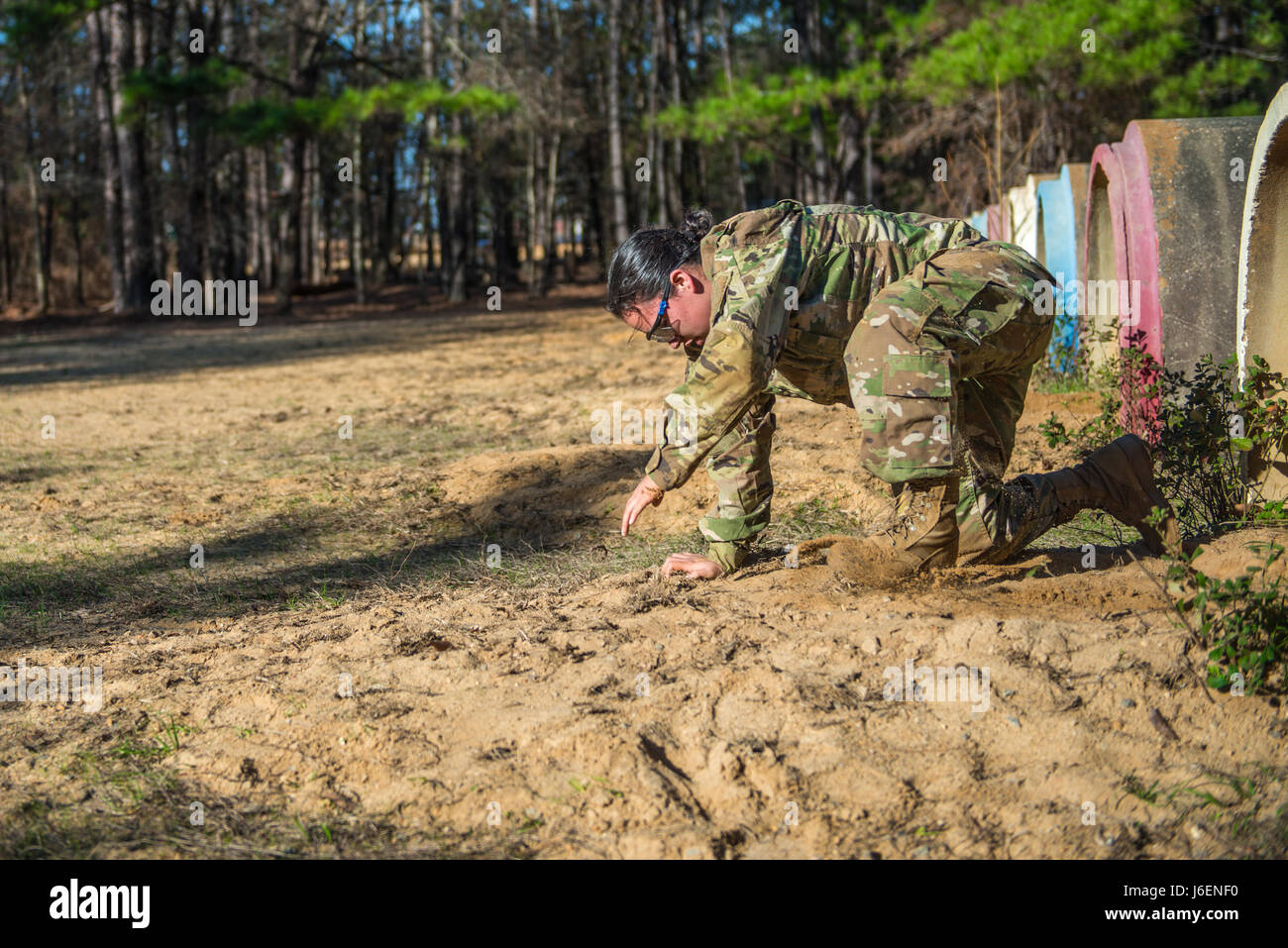 (FORT BENNING, Ga.) – A U.S. Army Infantry soldier-in-training assigned ...