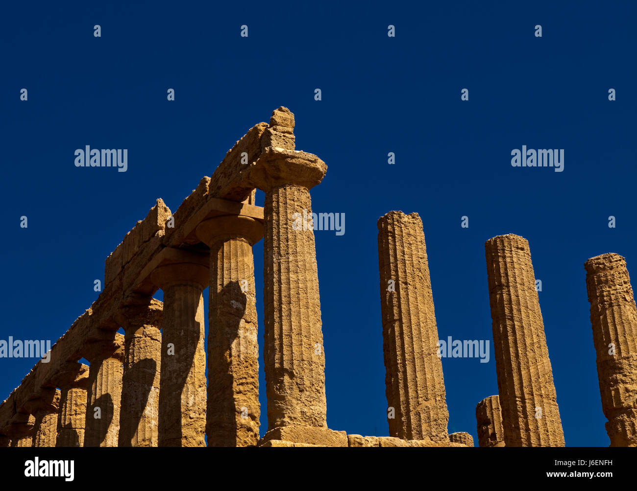 temple ruins valley sicily landmark ancient italy blue travel religion ...