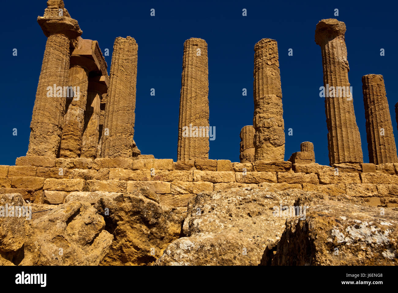 temple ruins valley sicily landmark ancient italy blue travel religion ...