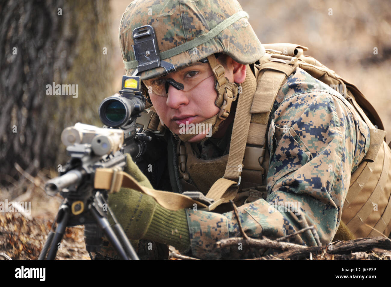 U.S. Marines with Fox Company, 2nd Battalion, 24th Marines of the 23rd ...