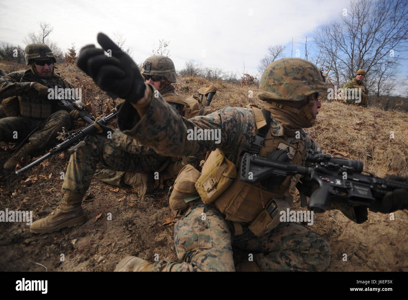 U.S. Marines with Fox Company, 2nd Battalion, 24th Marines of the 23rd ...