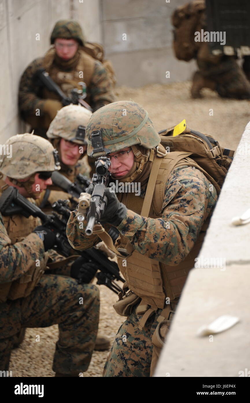U.S. Marines with Fox Company, 2nd Battalion, 24th Marines of the 23rd ...
