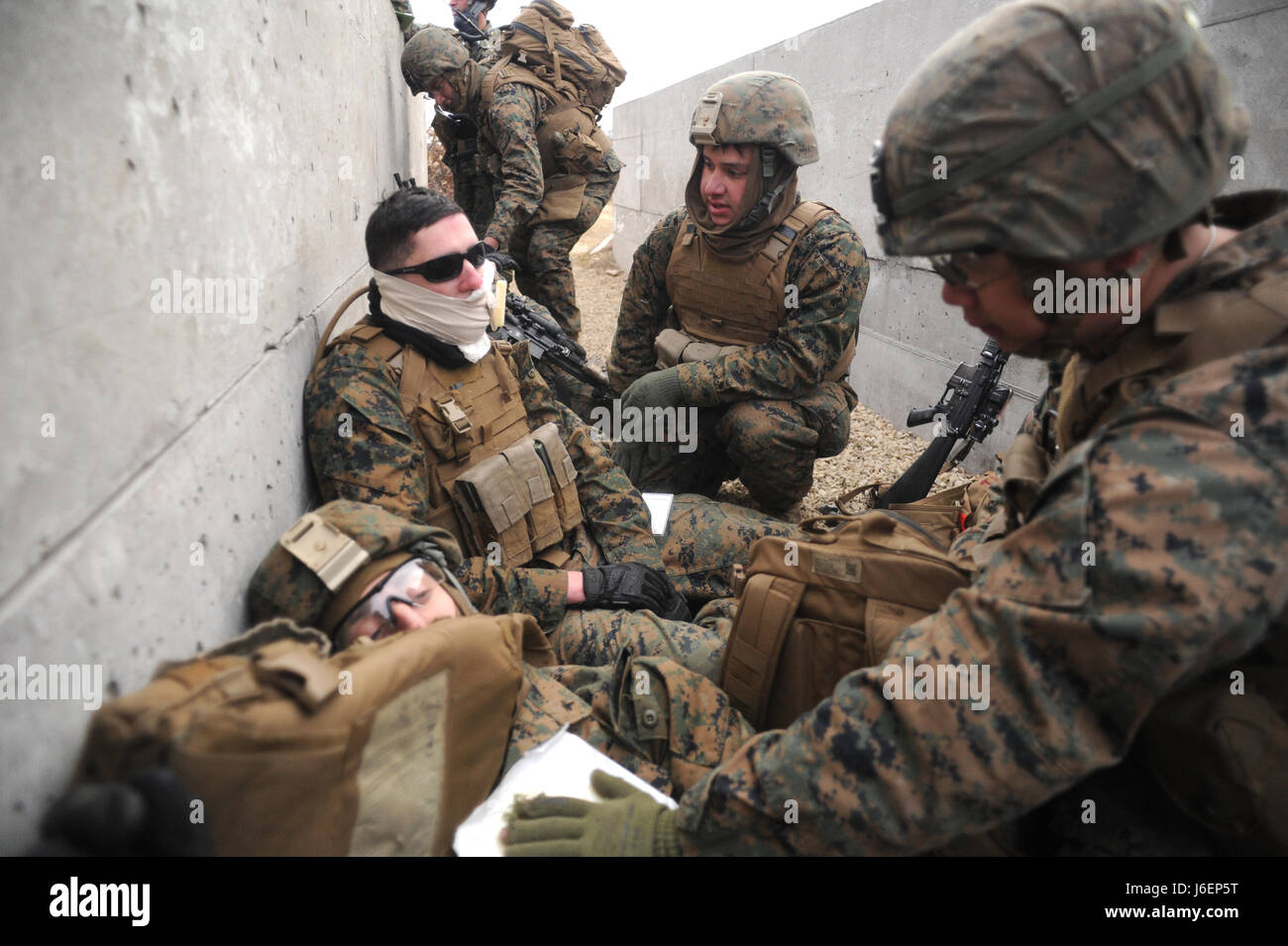 U.S. Marines with Fox Company, 2nd Battalion, 24th Marines of the 23rd ...