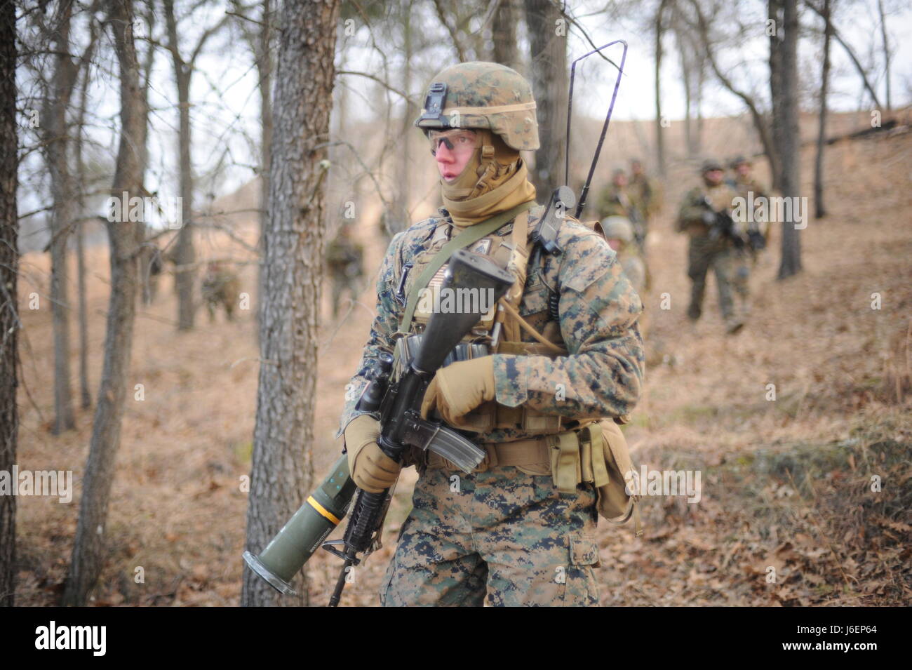 U.S. Marines with Fox Company, 2nd Battalion, 24th Marines of the 23rd ...