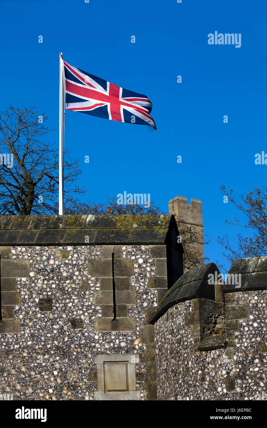 flag britain battlement castle chateau tower wall england flag fortress ...
