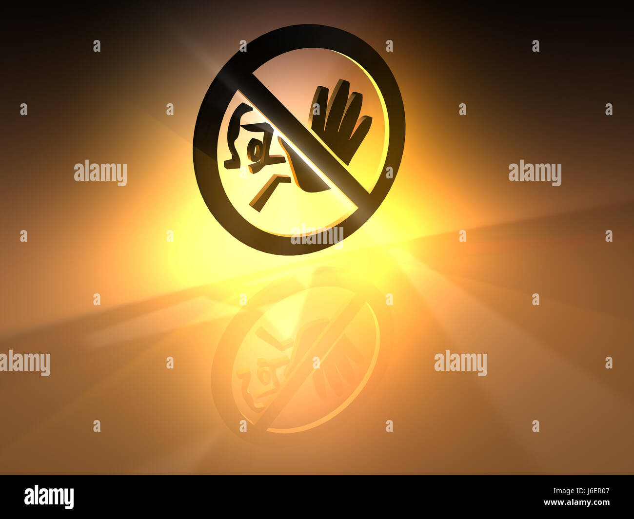 sign signal hand warning ban stop pictogram symbol pictograph trade ...