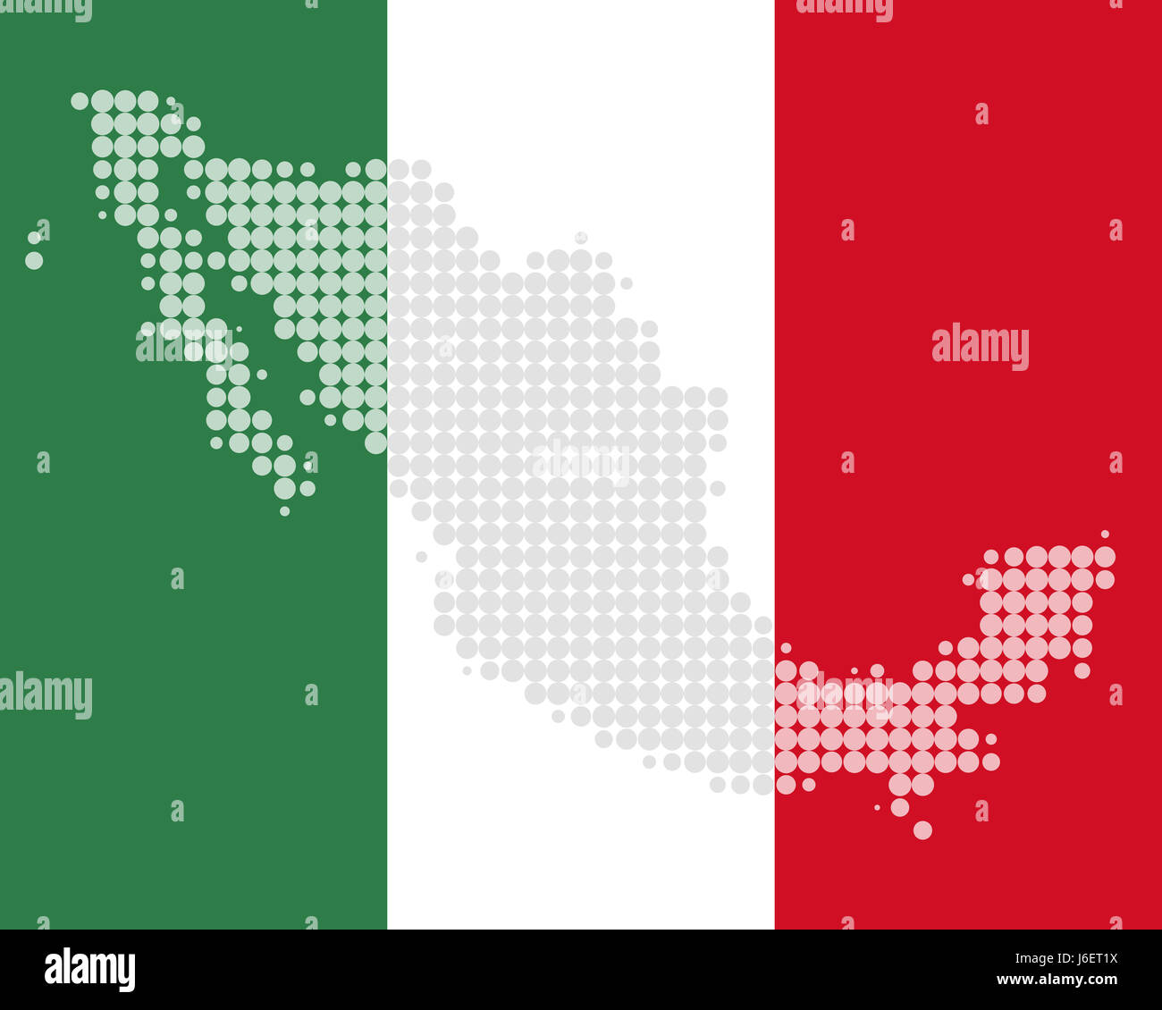 map and flag of mexico Stock Photo - Alamy