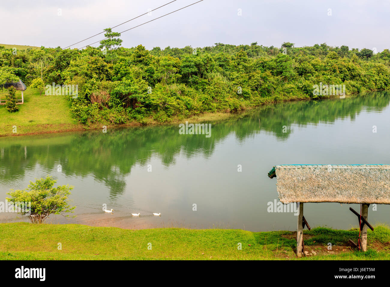 Mountain lake resort in Cavinti Philippines, Asia Stock Photo - Alamy