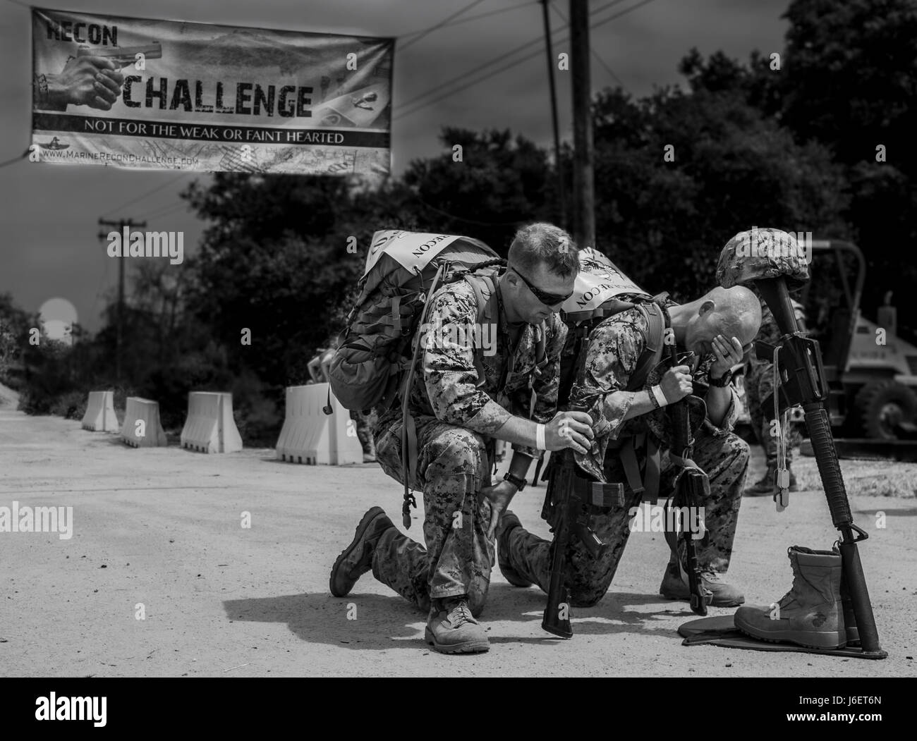 U.S. Marine Corps Capt. Cameron Heard, left, and U.S. Marine Corps ...