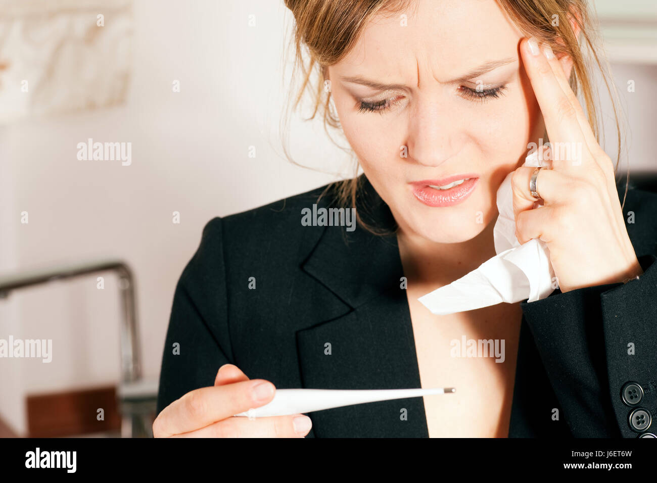 woman person cold catarrh catch a cold flu disease illness sickness ...
