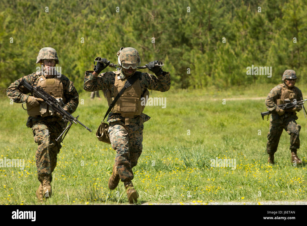 U.S. Marines with, 2nd Battalion 2nd Marine Regiment (2/2), conduct a ...