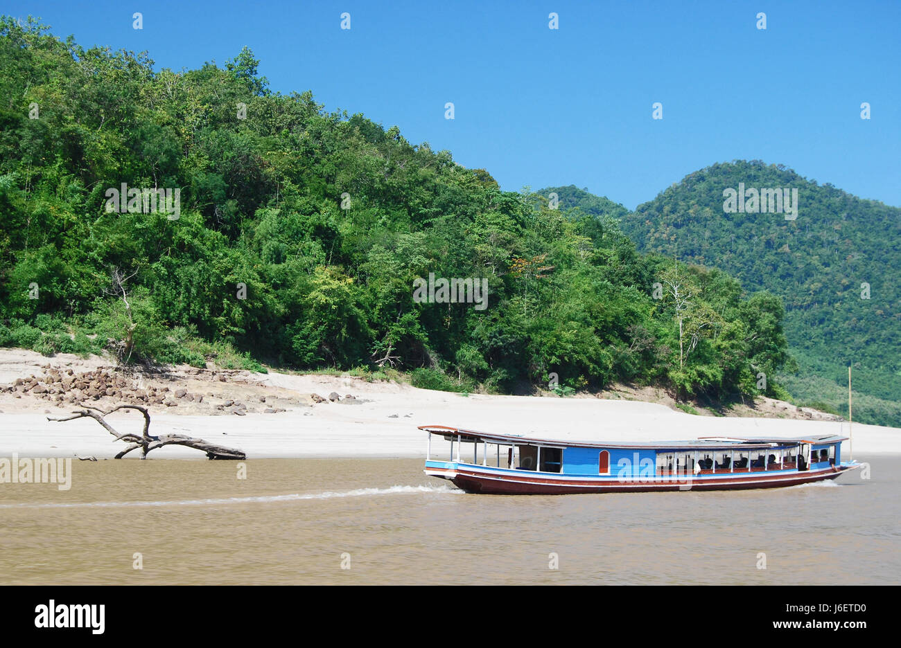 jungle branch bank shore blue asia navigation boats sailing boat ...