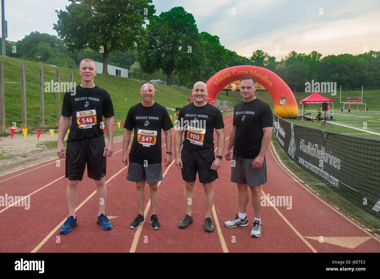 From left, Headquarters and Service Battalion leaders, U.S. Marine ...