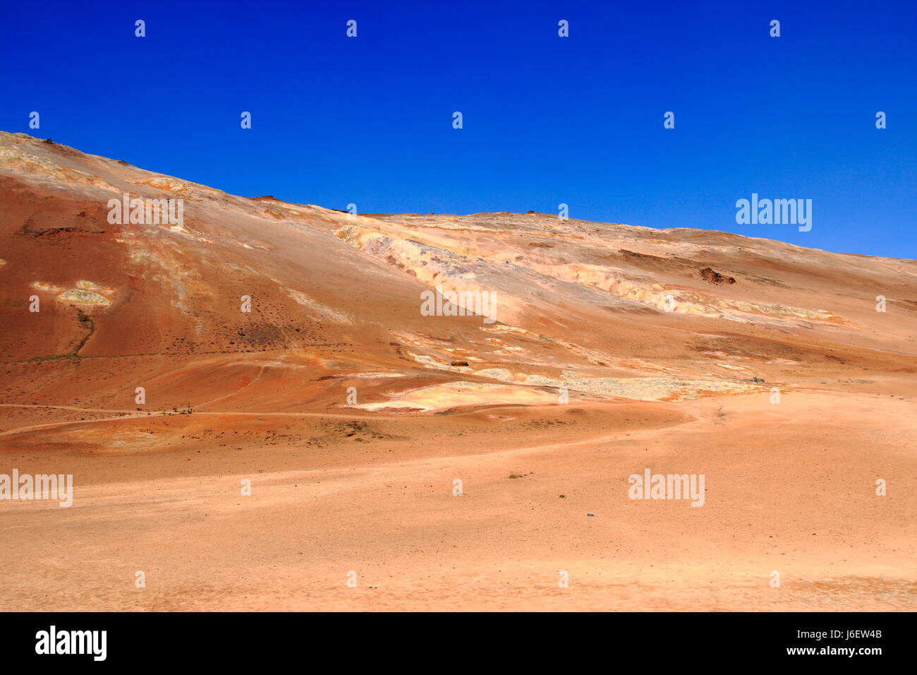 crater iceland lava scenery countryside nature act of god water vapor ...