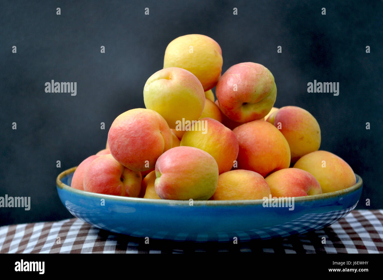beautiful dish with apricots Stock Photo - Alamy
