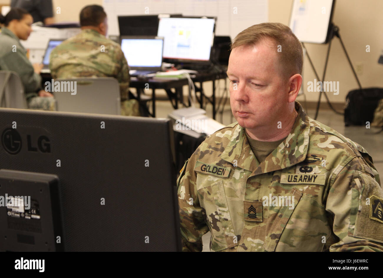 Master Sgt. Jeffrey Golden, the operations noncommissioned officer for ...