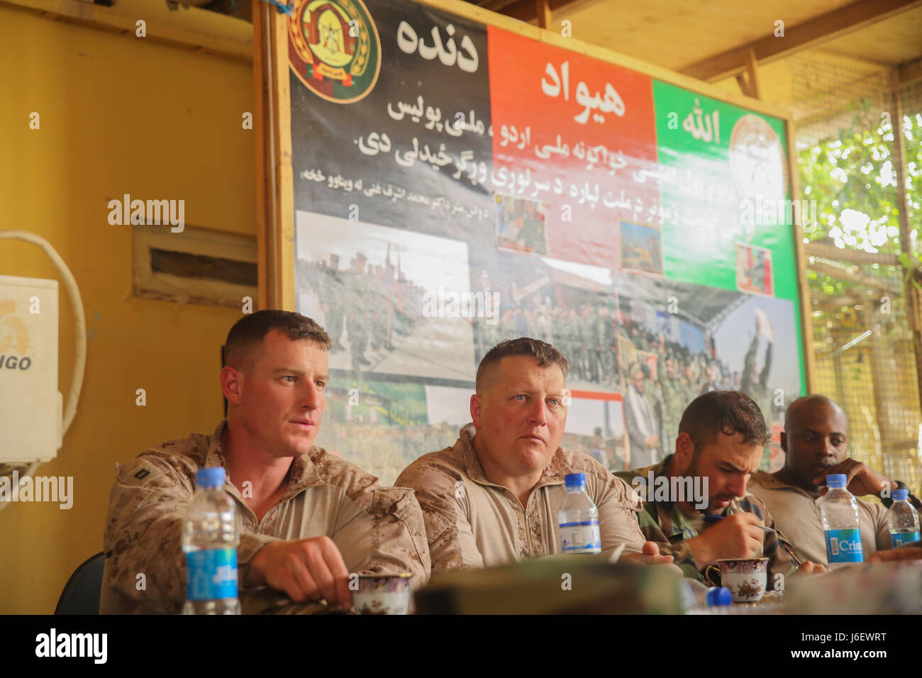 Marines with Task Force Southwest speak to Afghan National Army ...