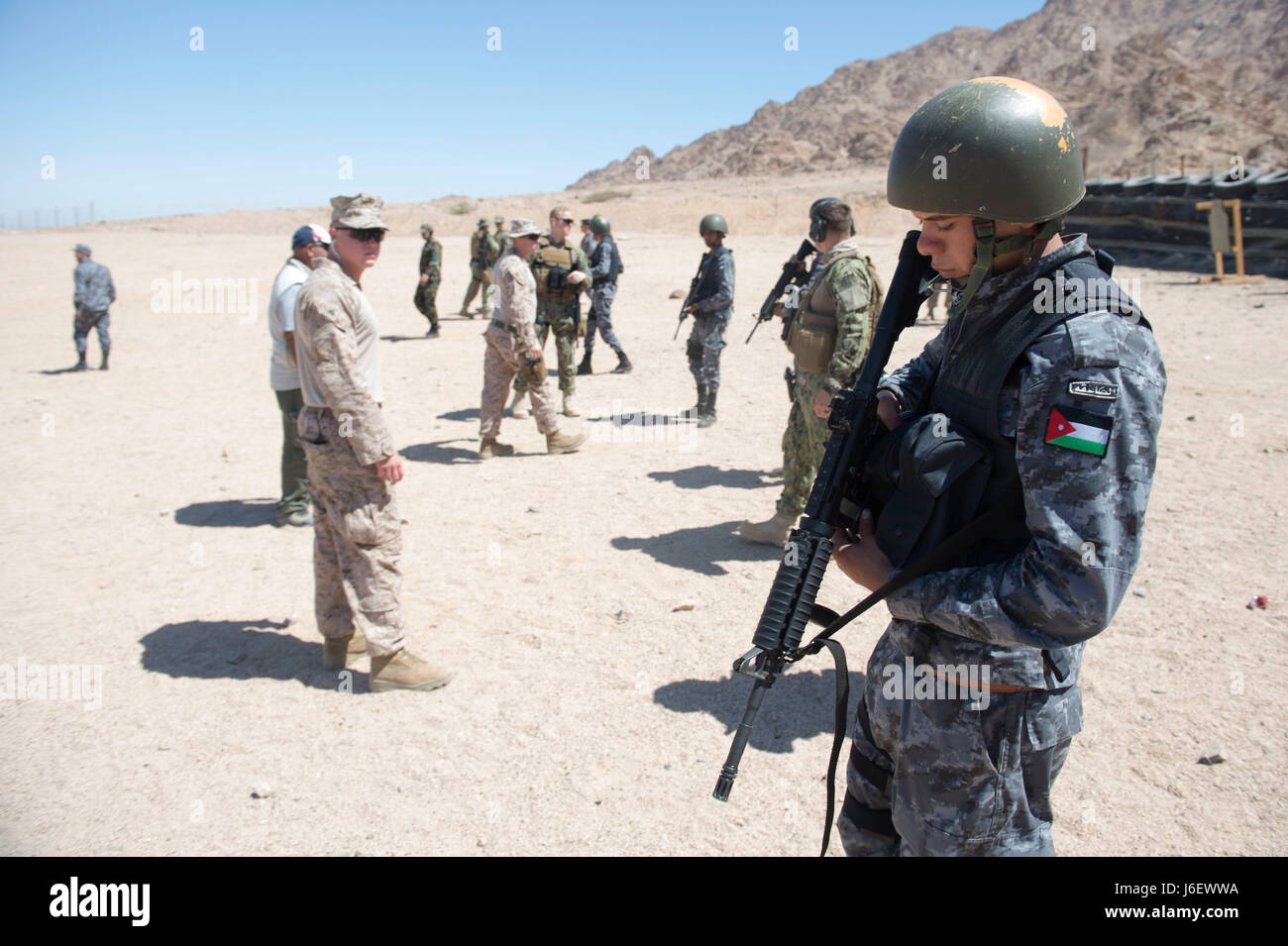 US and Jordanian forces conduct weapons training during Exercise Eager ...