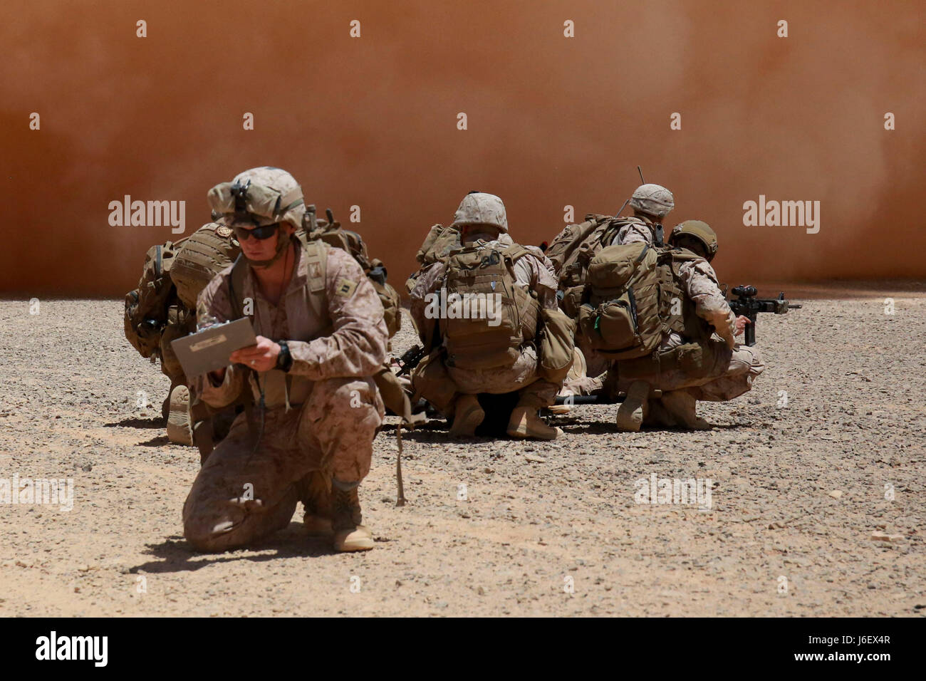U.S. Marine Capt. Tyler Tidwell, Company Commander for Baker Company ...