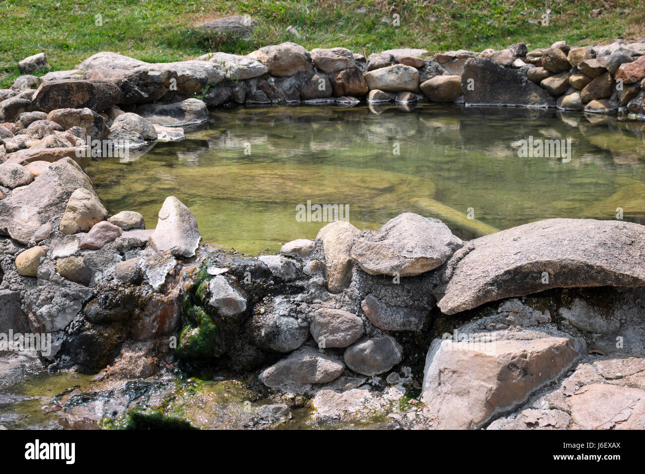 Hot springs pool in nature Stock Photo - Alamy