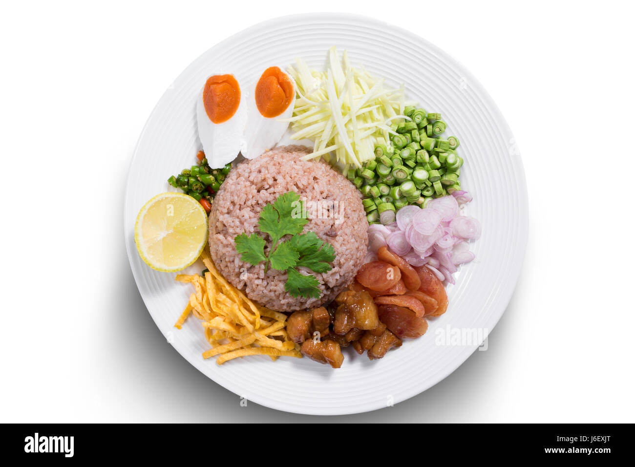 Thai food shrimp paste fried rice, Khao Kluk Kapi Stock Photo - Alamy