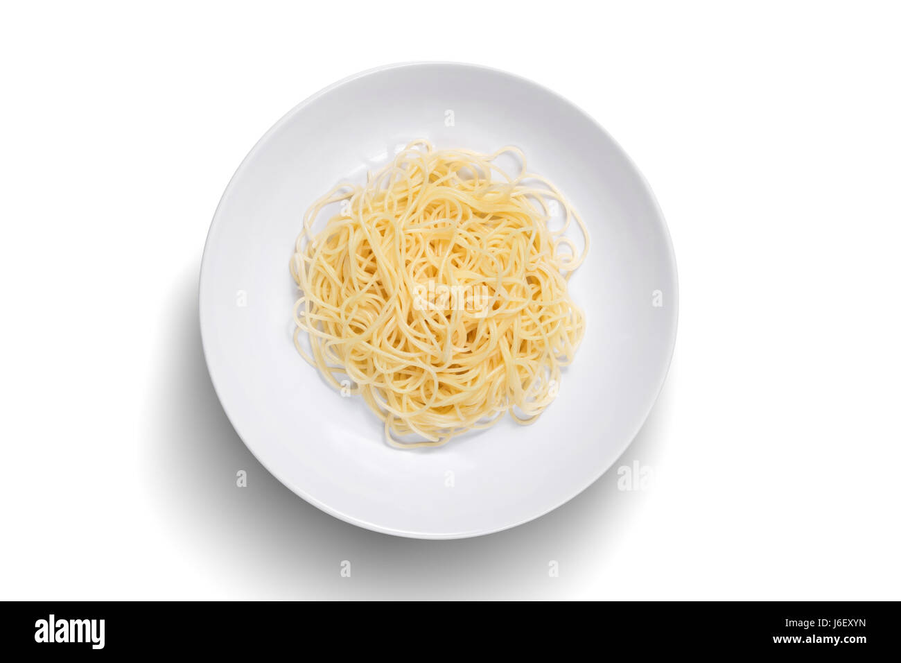 Spaghetti on isolated white background Stock Photo - Alamy