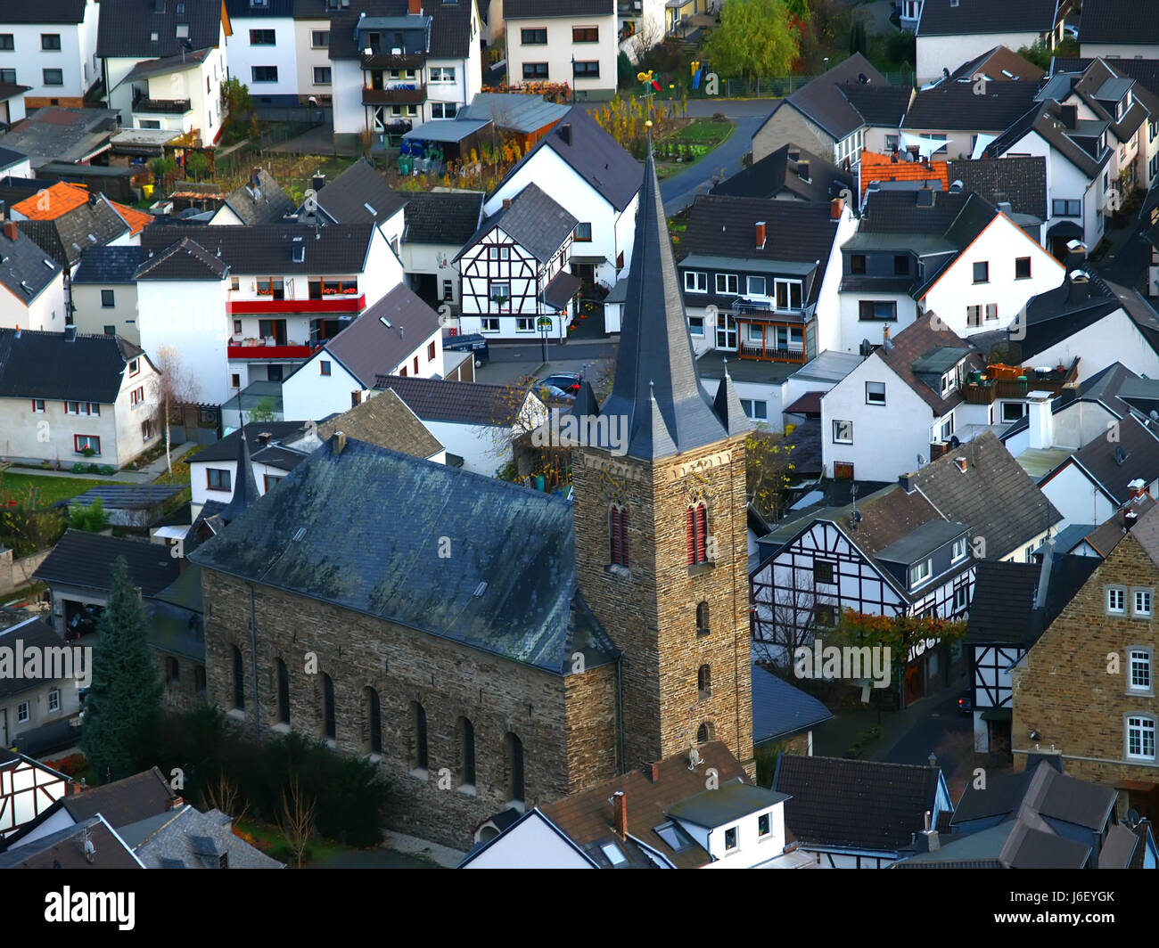 tower city town germany german federal republic urban old house ...