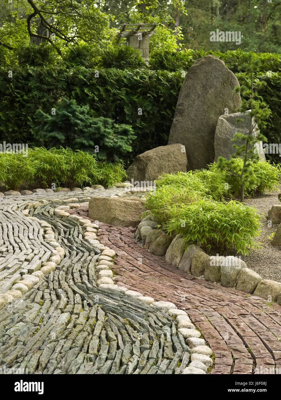 garden stone asia decoration japanese gardening japan oriental ...