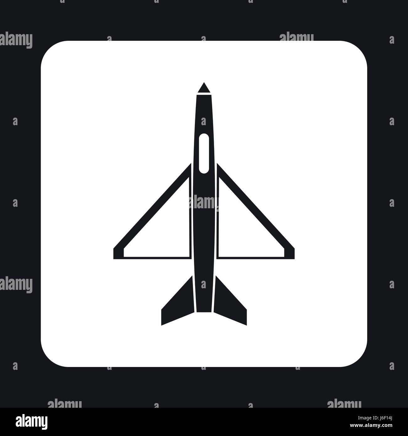 Military aircraft icon, simple style Stock Vector Image & Art - Alamy