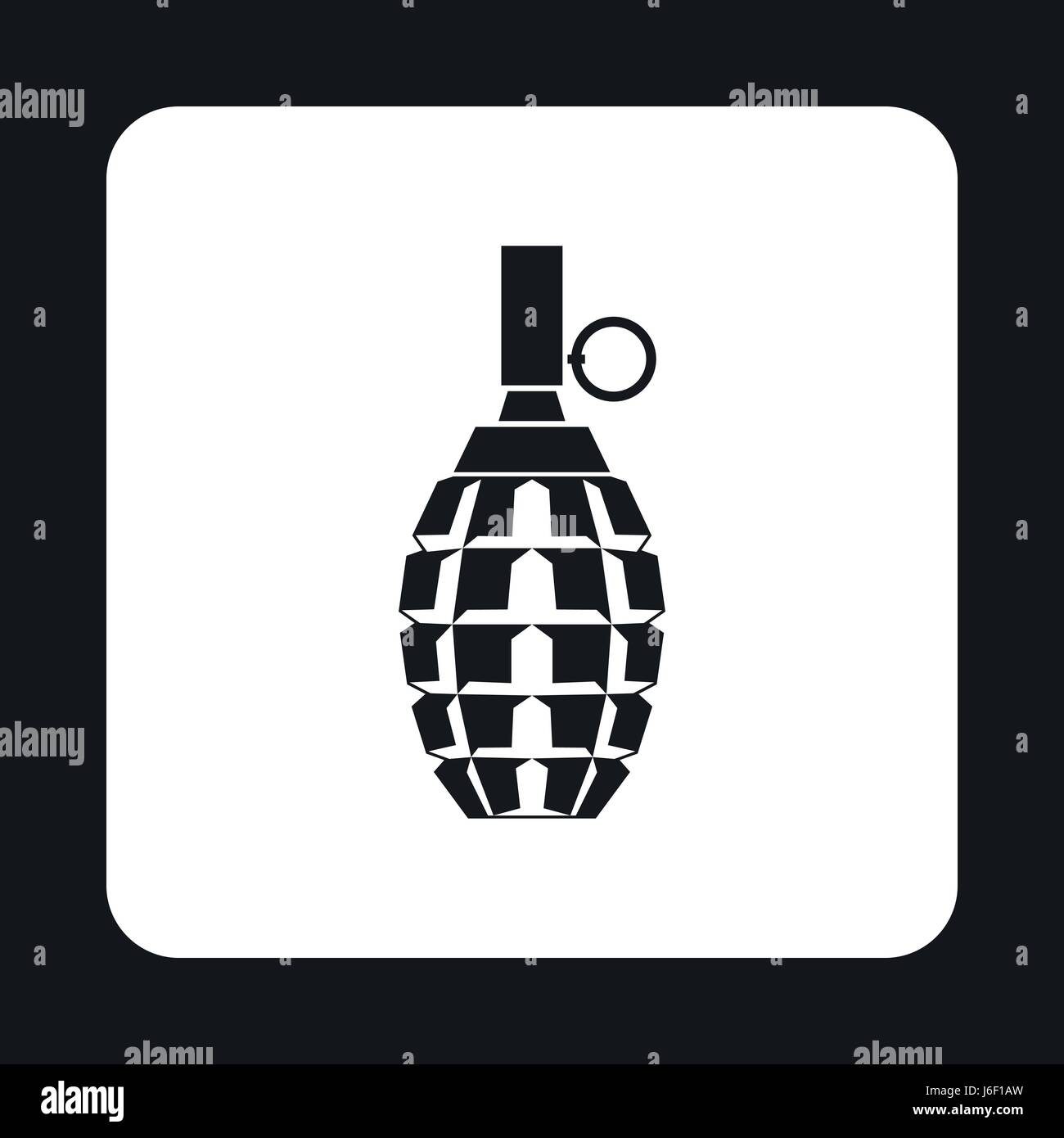 Hand grenade icon, simple style Stock Vector Image & Art - Alamy