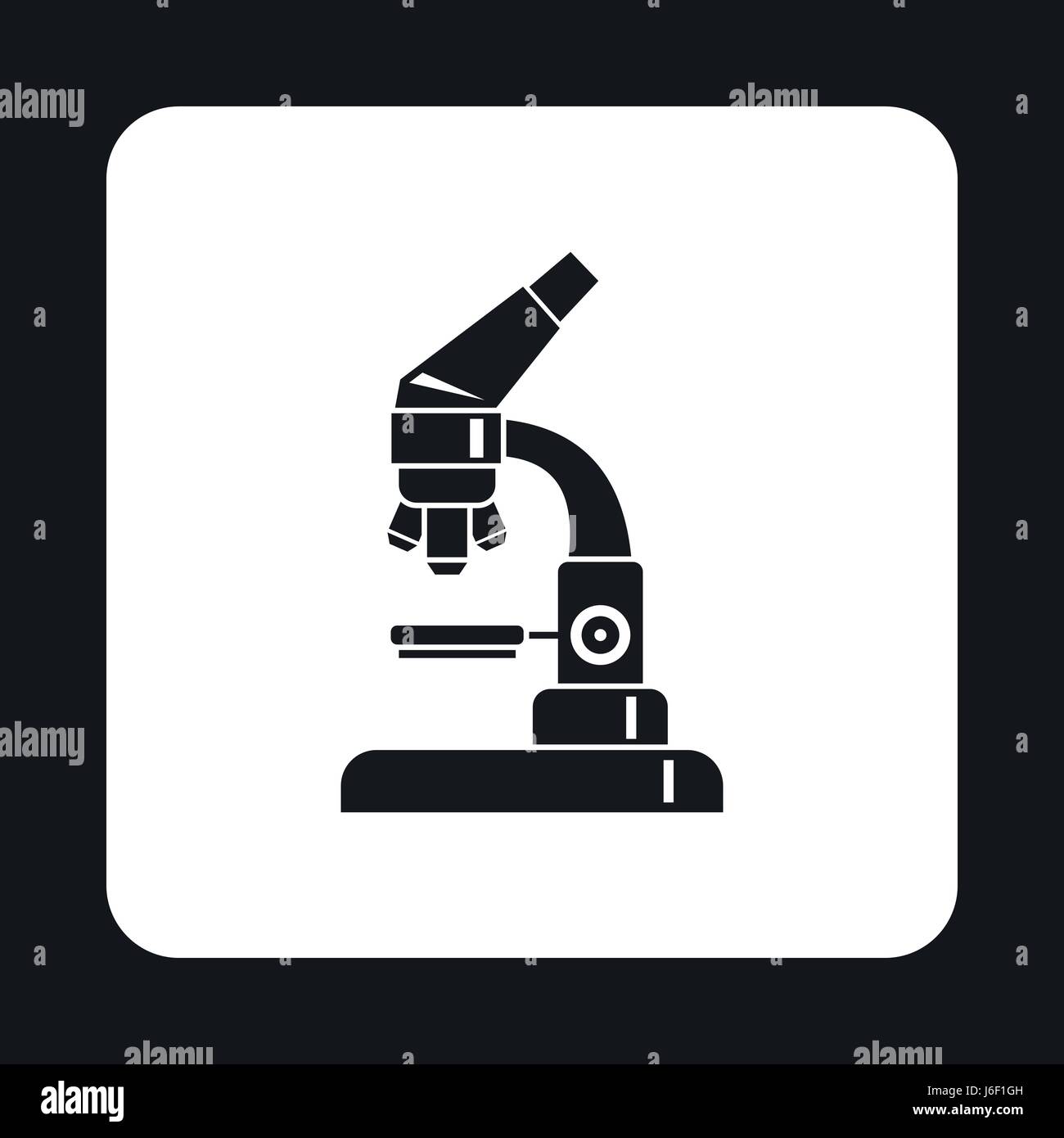Microscope icon in simple style Stock Vector Image & Art - Alamy