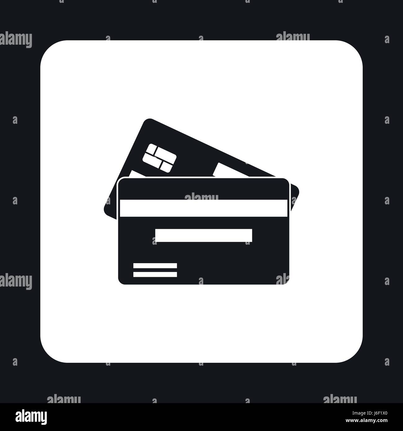 Credit cards icon, simple style Stock Vector Image & Art - Alamy