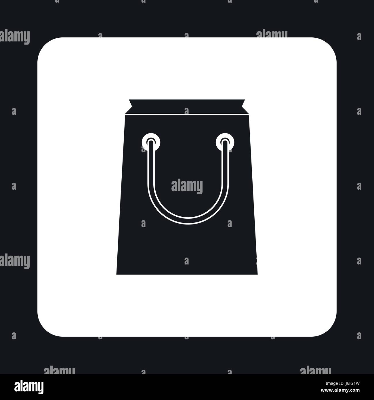 Shopping bag icon, simple style Stock Vector Image & Art - Alamy