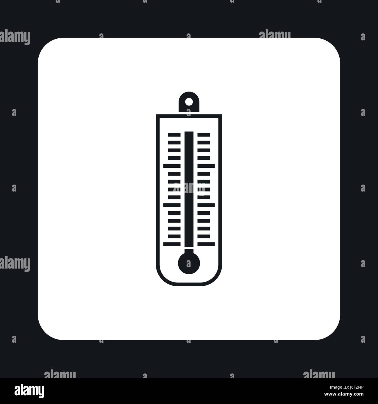 Thermometer icon, simple style Stock Vector Image & Art - Alamy
