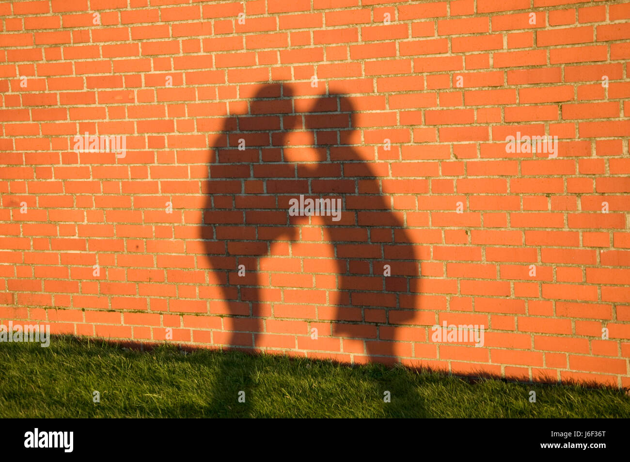 wall physiques shadow play appearance couple pair shaddow shadow two ...