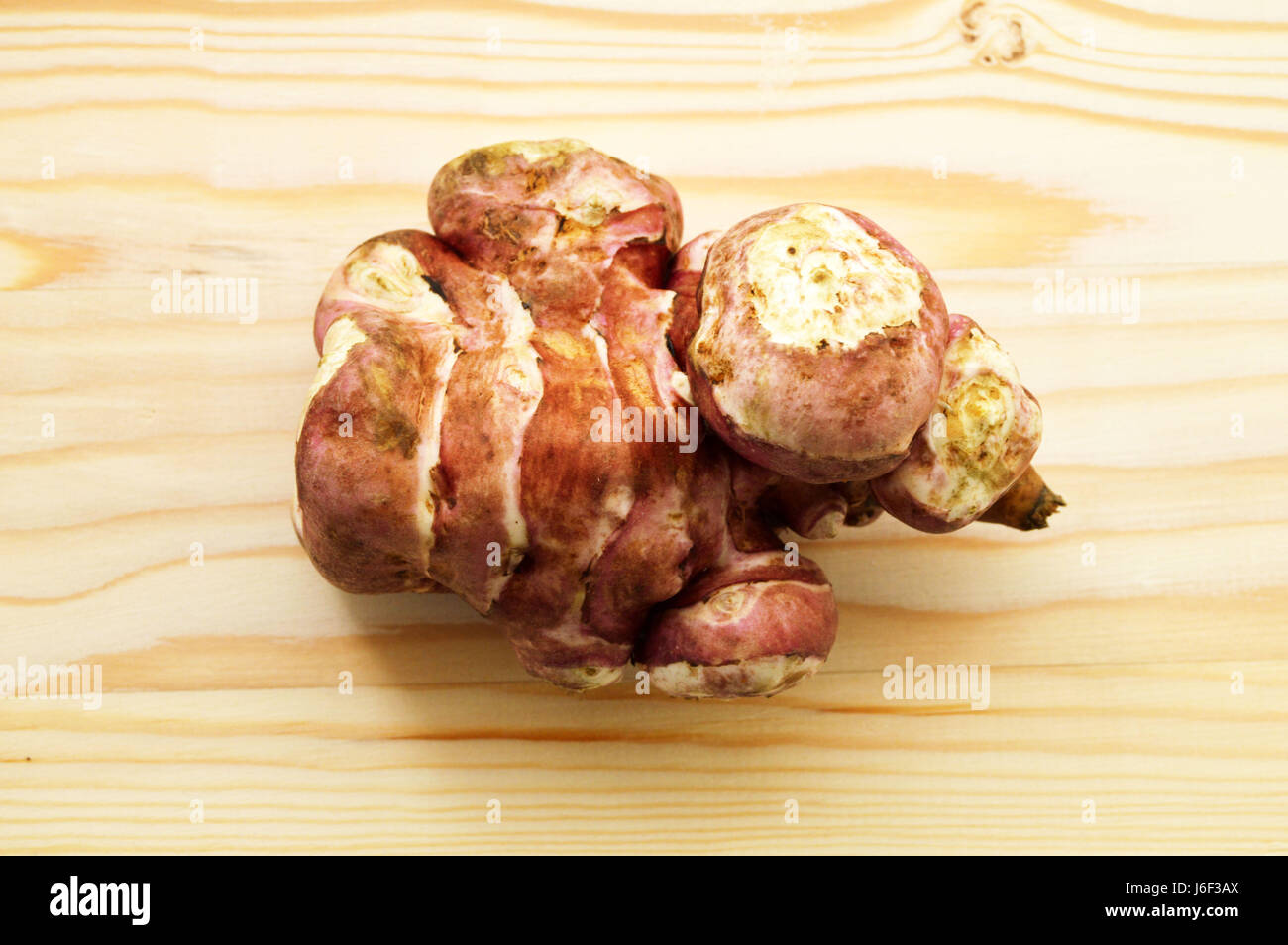 White background is sweet potato, Jerusalem, Jerusalem artichoke ...