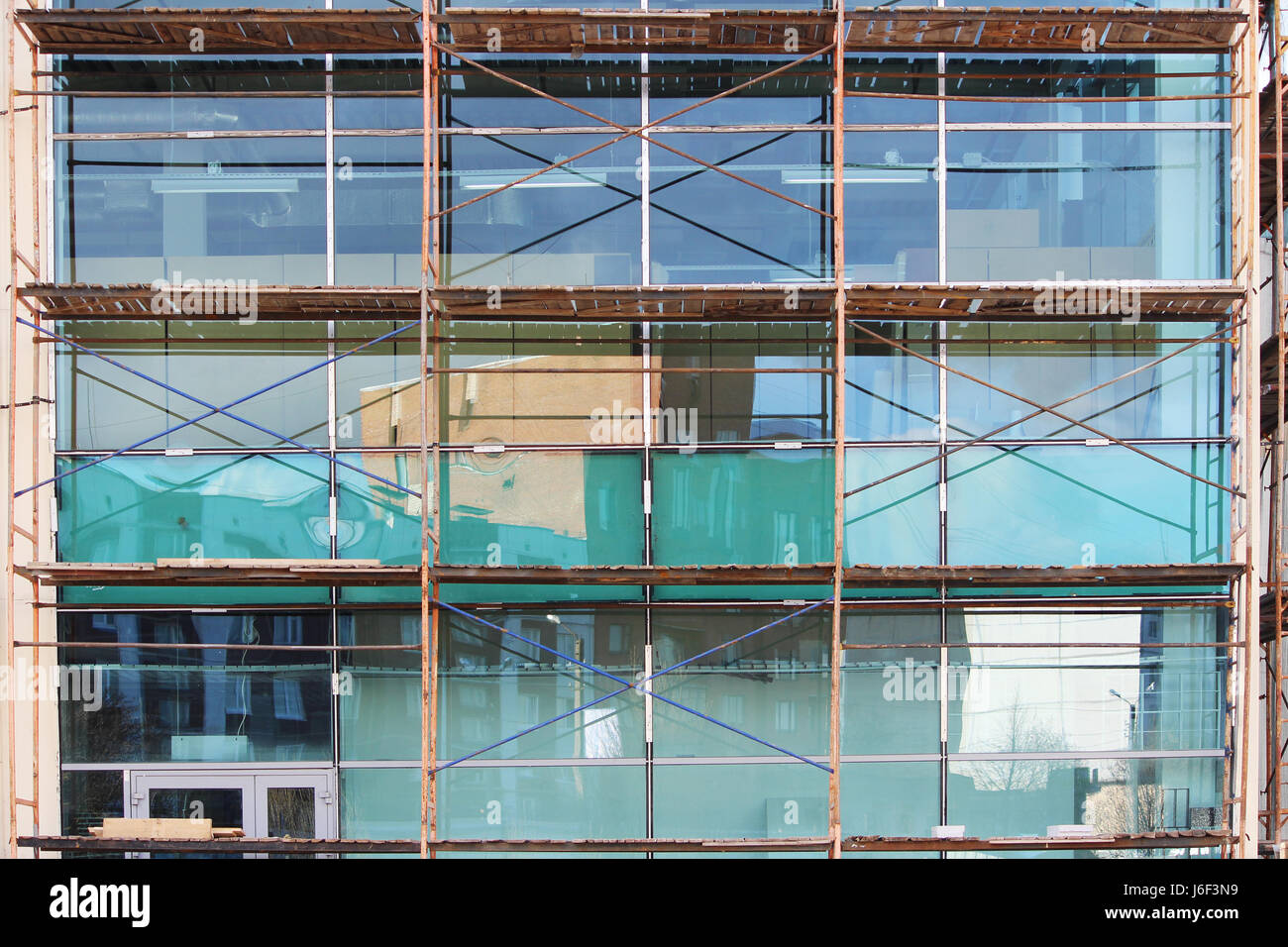 Scaffolding used as the temporary structure to support platform, form ...