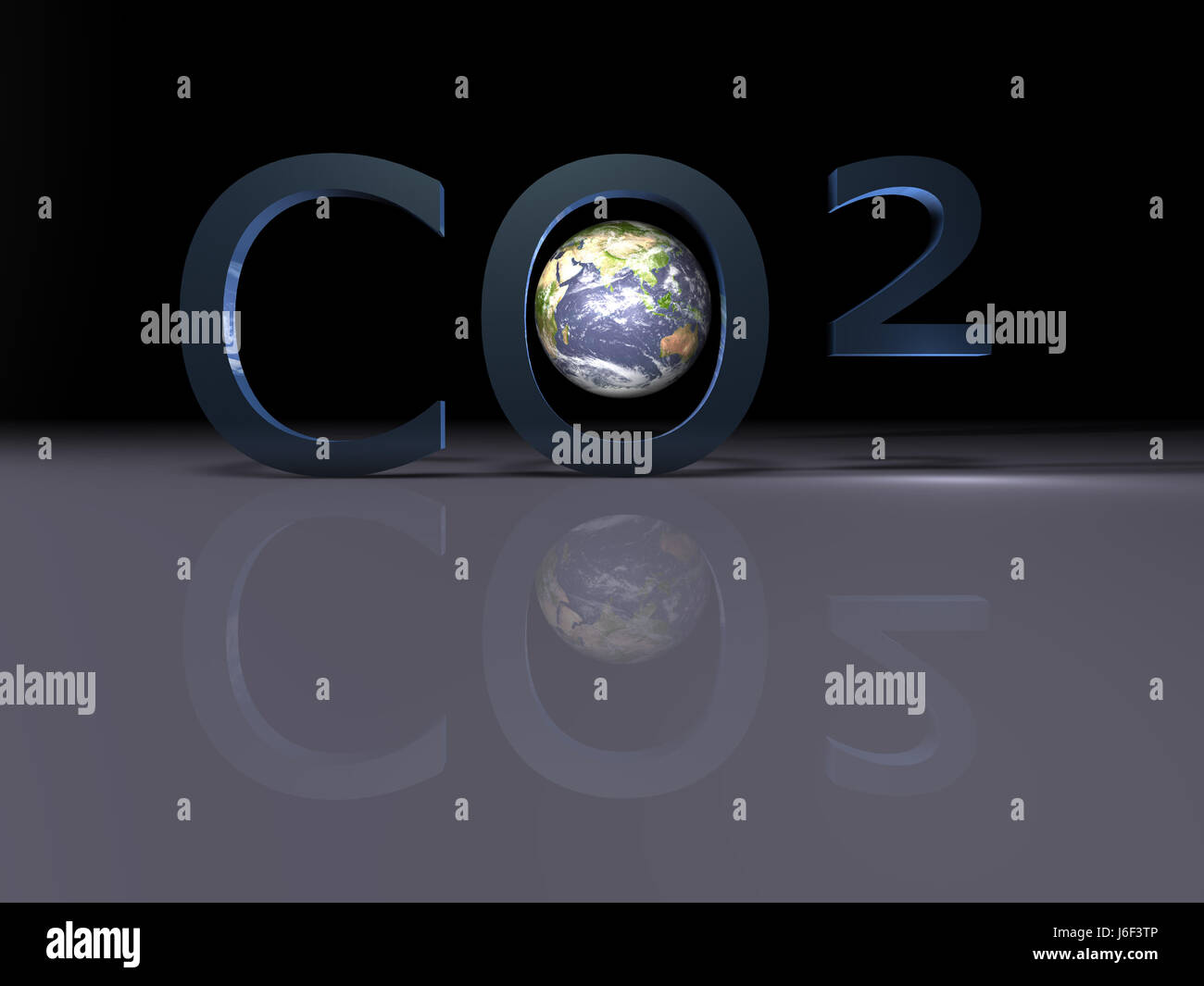 co2 - climate change - 3d Stock Photo - Alamy