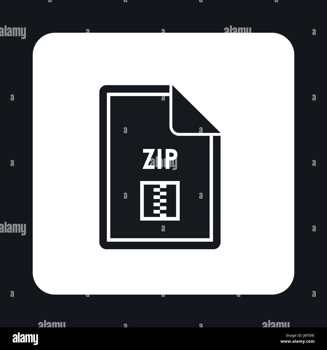 File ZIP icon, simple style Stock Vector Image & Art - Alamy