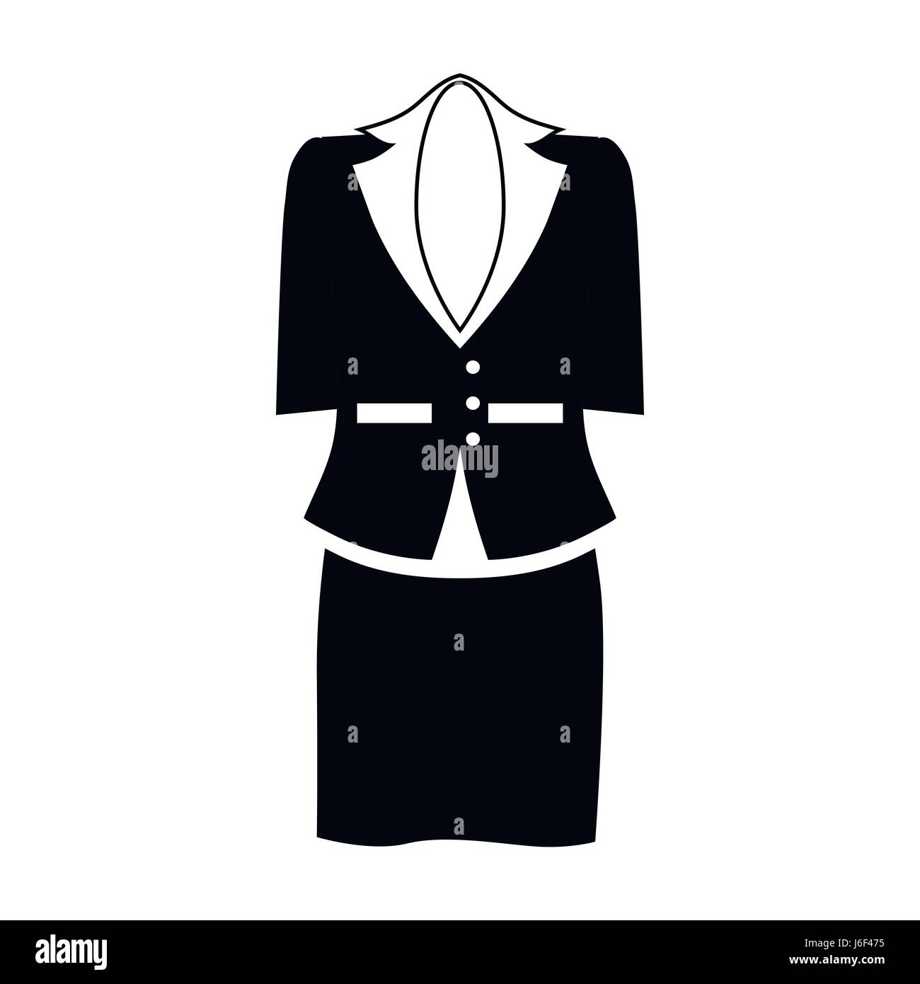 Female office suit icon, simple style Stock Vector Image & Art - Alamy